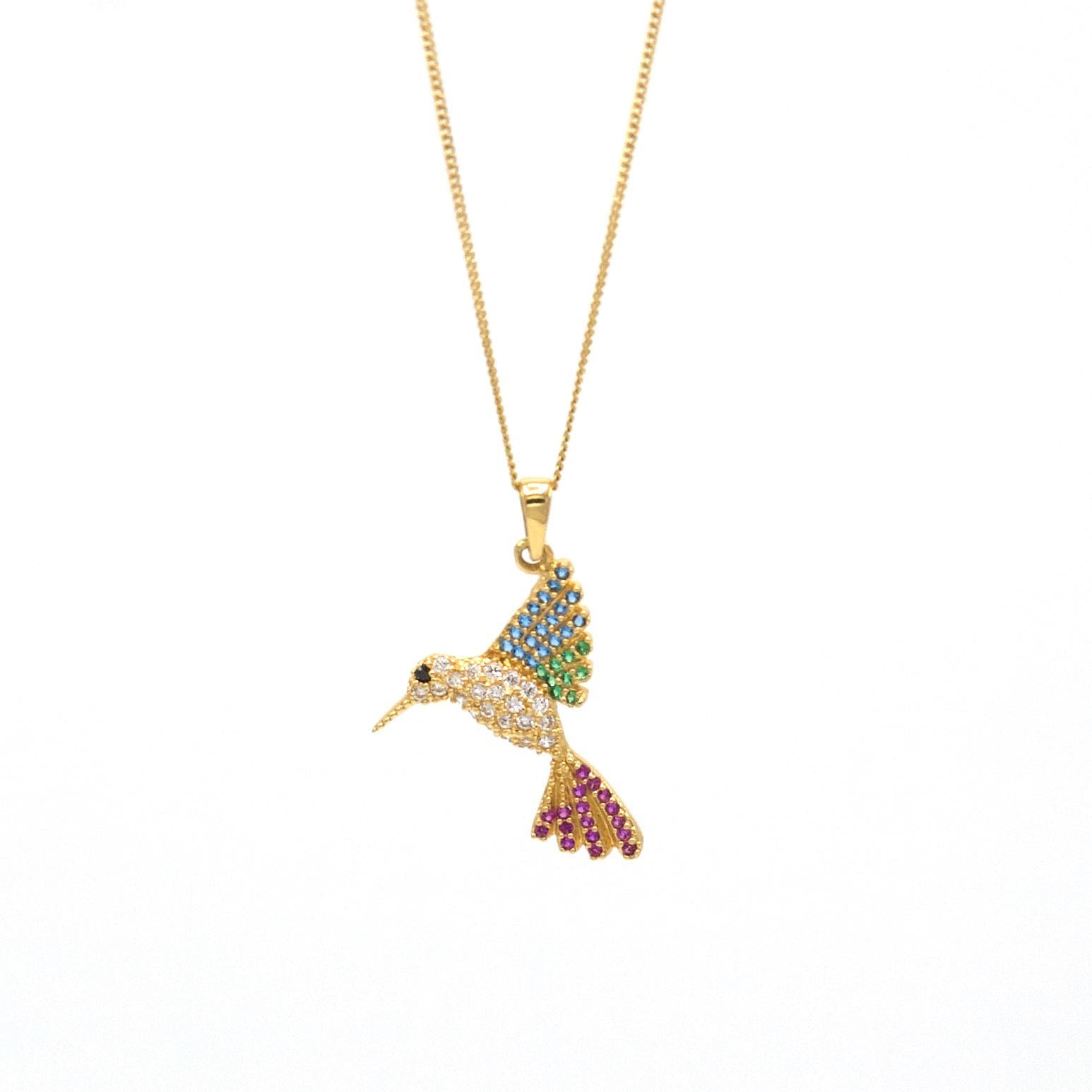 Colgante colibrí con cadena – gimeno joyas
